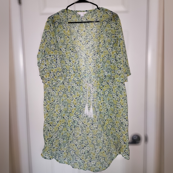 LC Lauren Conrad | Tops | Lc Drawstring Kimono Os | Poshmark